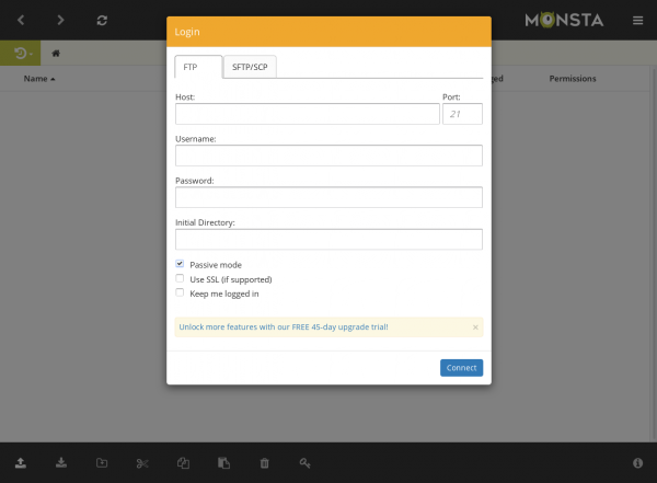 WebベースのFTP/SFTP/SCPクライアント Monsta FTP を使ってみる | ITログ