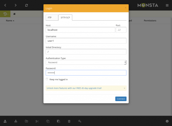 WebベースのFTP/SFTP/SCPクライアント Monsta FTP を使ってみる | ITログ